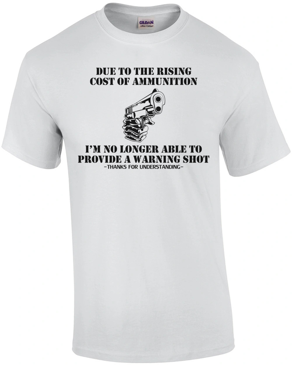 Warning Shot Funny Gun shirt