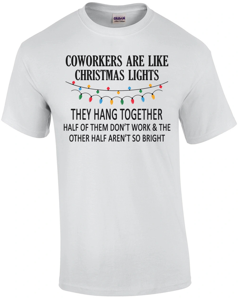 Coworkers are like Christmas lights - They hang together. Half of them ...