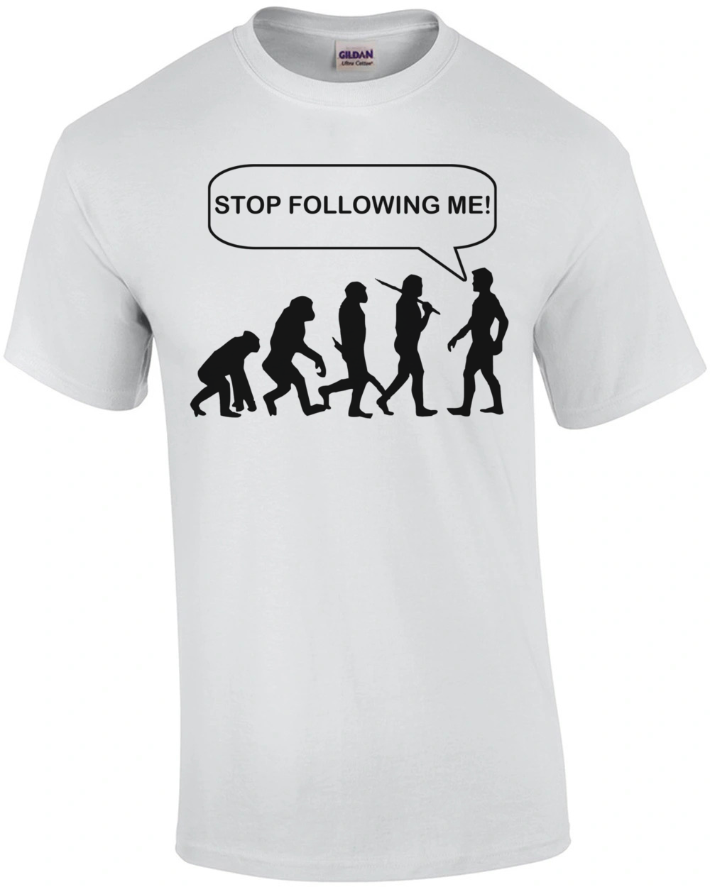 Stop Following Me Evolution Shirt