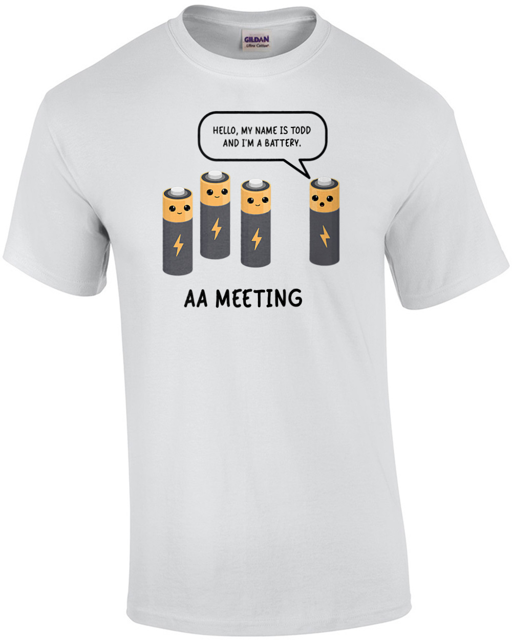 Battery AA Meeting - Pun Funny T-Shirt | eBay
