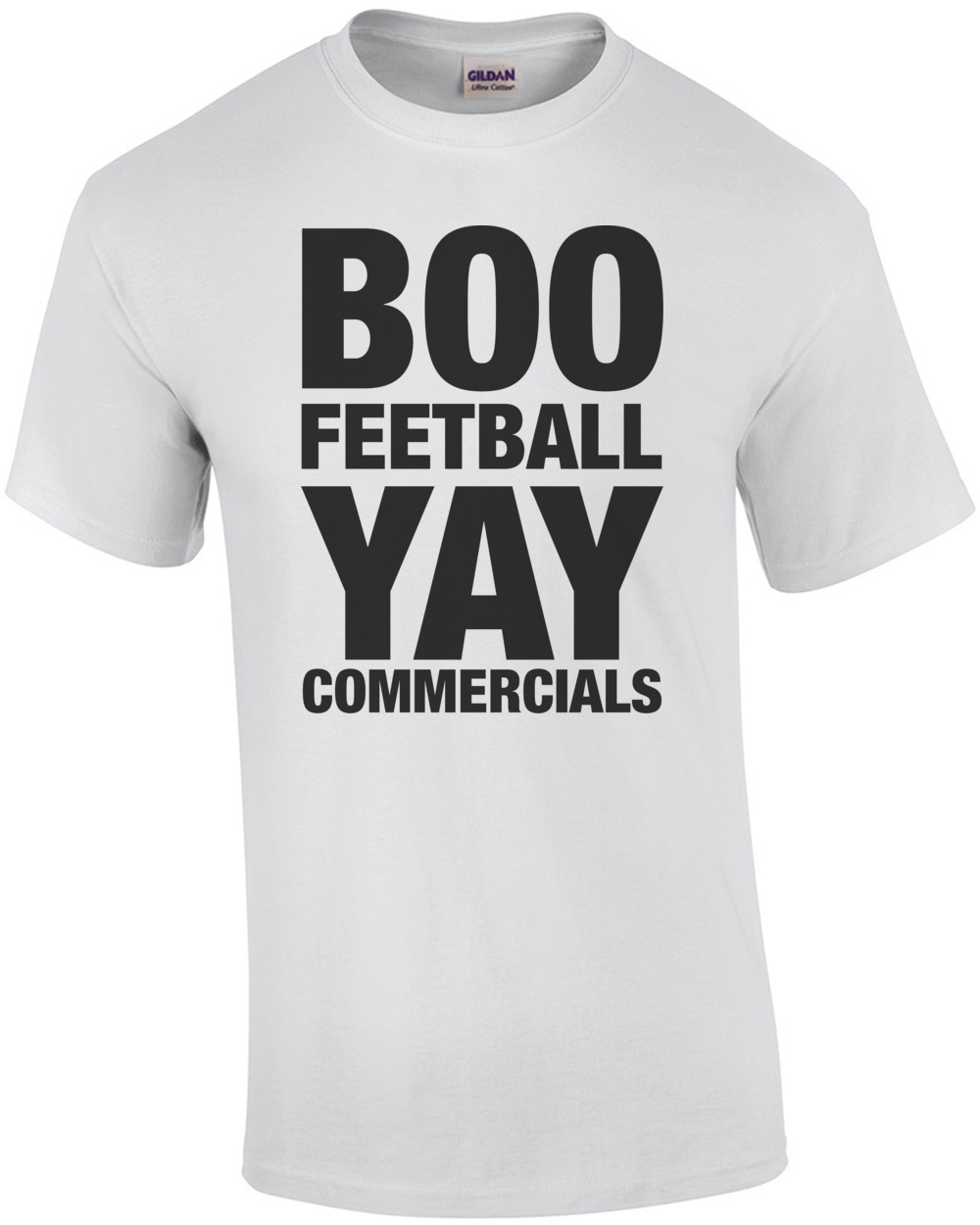 Boo Feetball Yay Commercials Funny Super Bowl Shirt | eBay