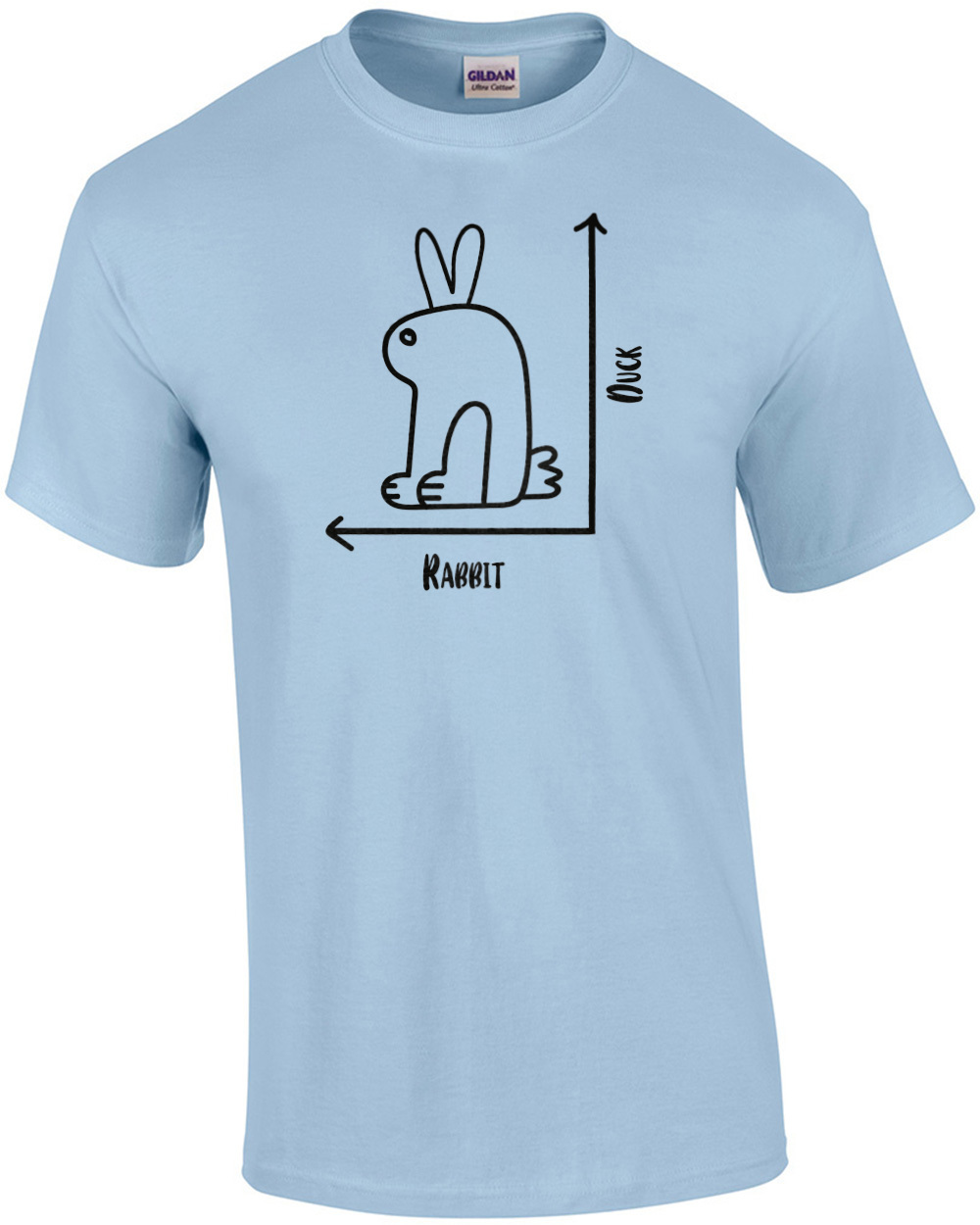 Duck Rabbit Graph - Which one do you see? Funny T-Shirt | eBay