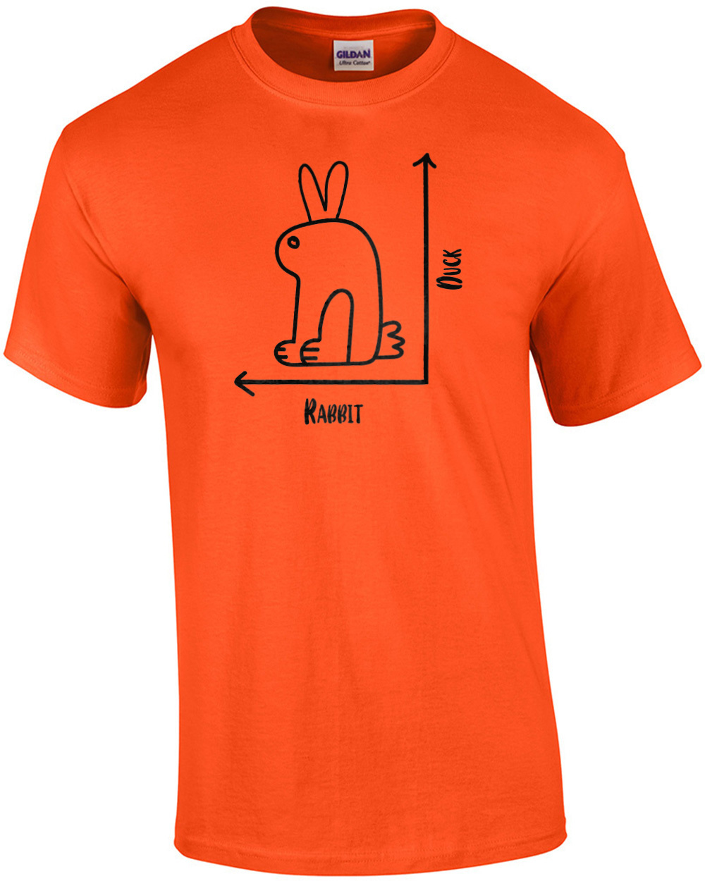 Duck Rabbit Graph - Which one do you see? Funny T-Shirt | eBay