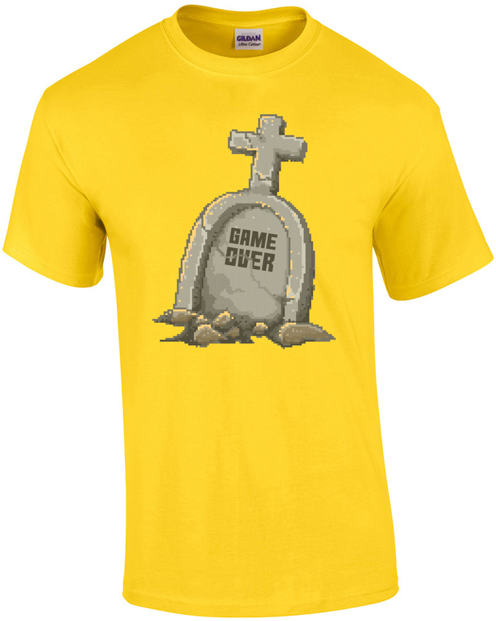 Game Over Retro Tombstone T-Shirt | eBay