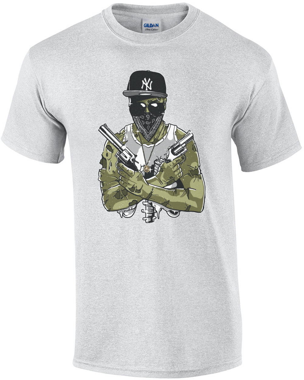 Gangsta Zombie Spooky Apocalyptic T-Shirt | eBay