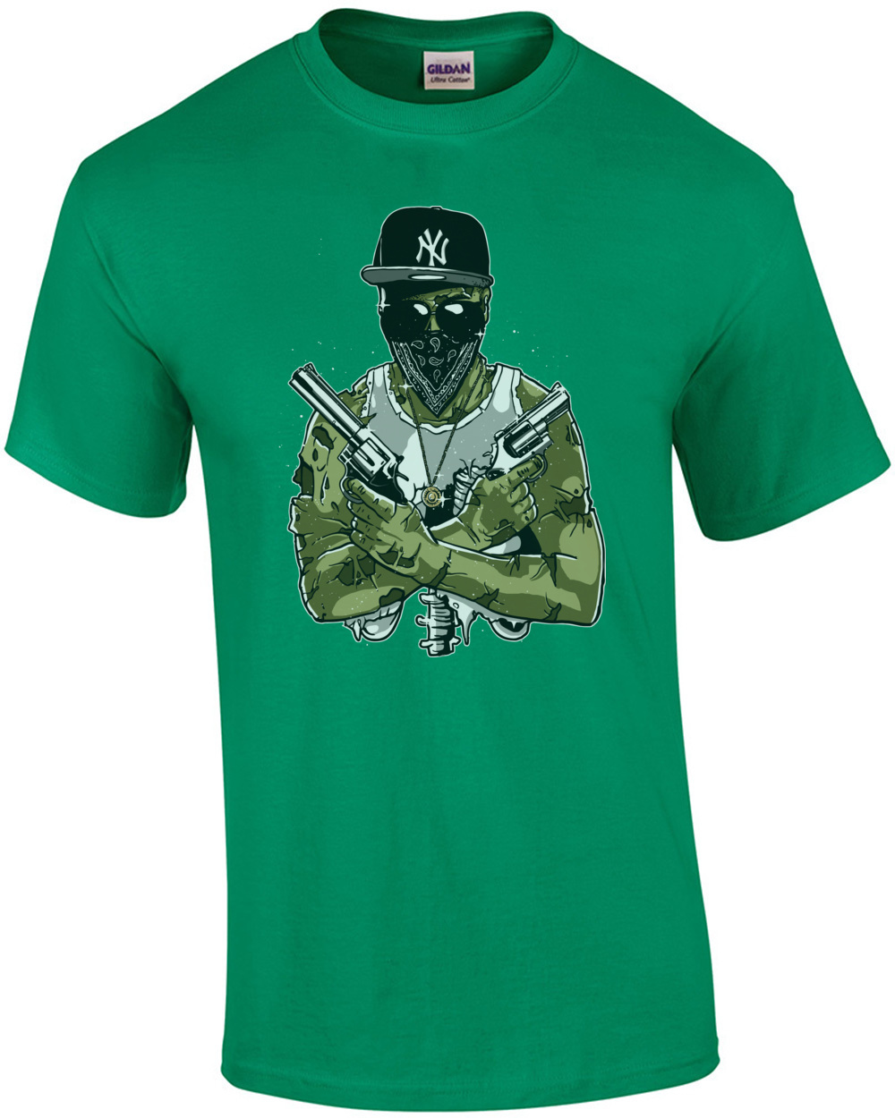 Gangsta Zombie Spooky Apocalyptic T-Shirt | eBay