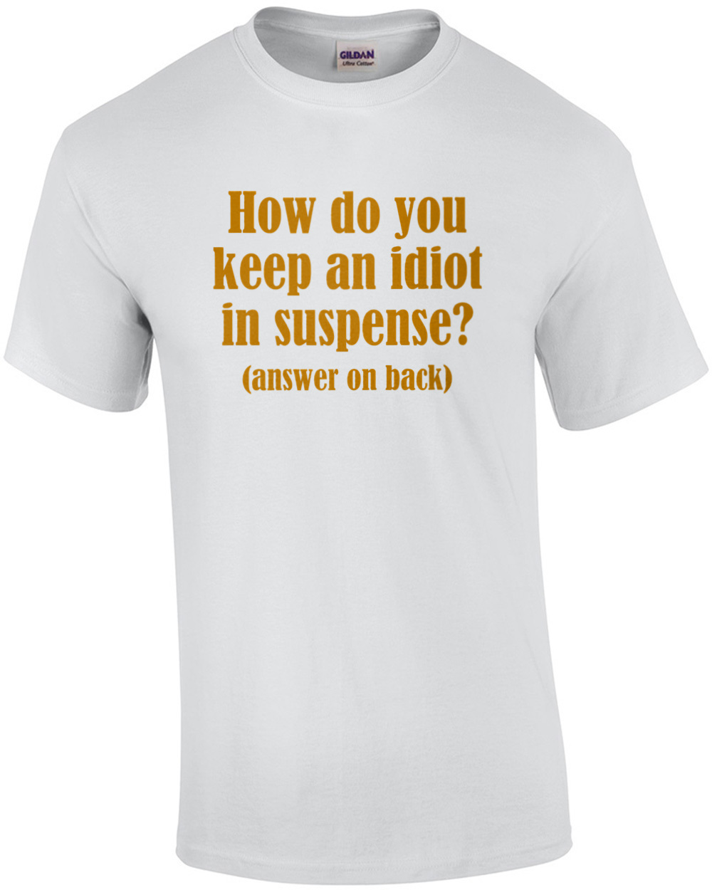 How do you keep an idiot in suspense? (answer on back)... | eBay
