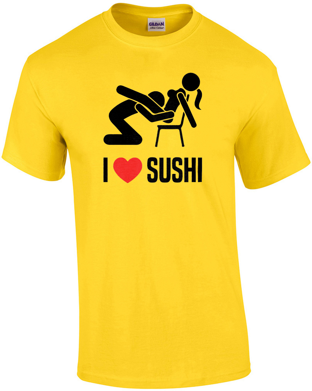I Love Heart Sushi Offensive Sexual T Shirt Ebay