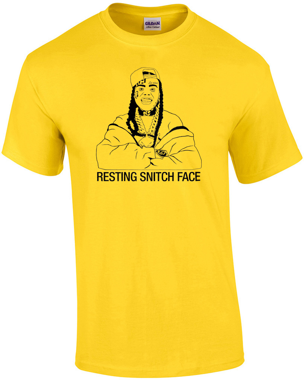 Resting Snitch Face Tekashi 6ix9ine Shirt | eBay