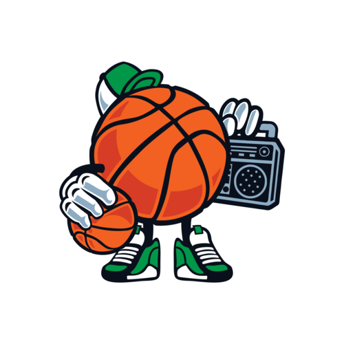 Retro Gangsta Basketball With Boombox T-Shirt