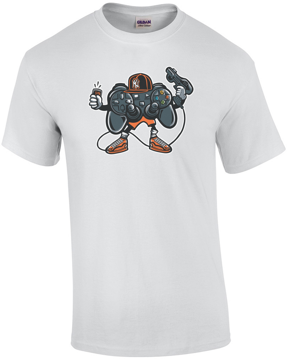 Retro Playstation Gaming Gangsta T-Shirt | eBay
