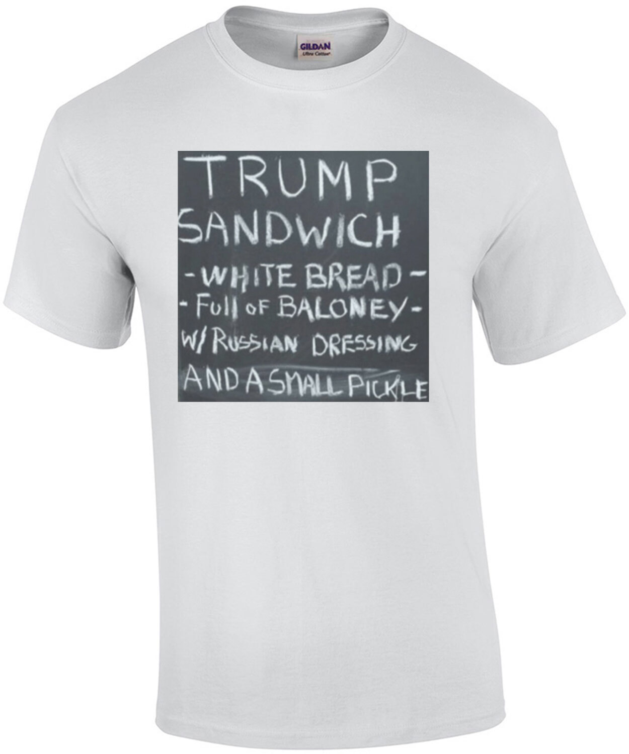 Trump Sandwich, white bread, full of baloney w/russian dressing and a ...