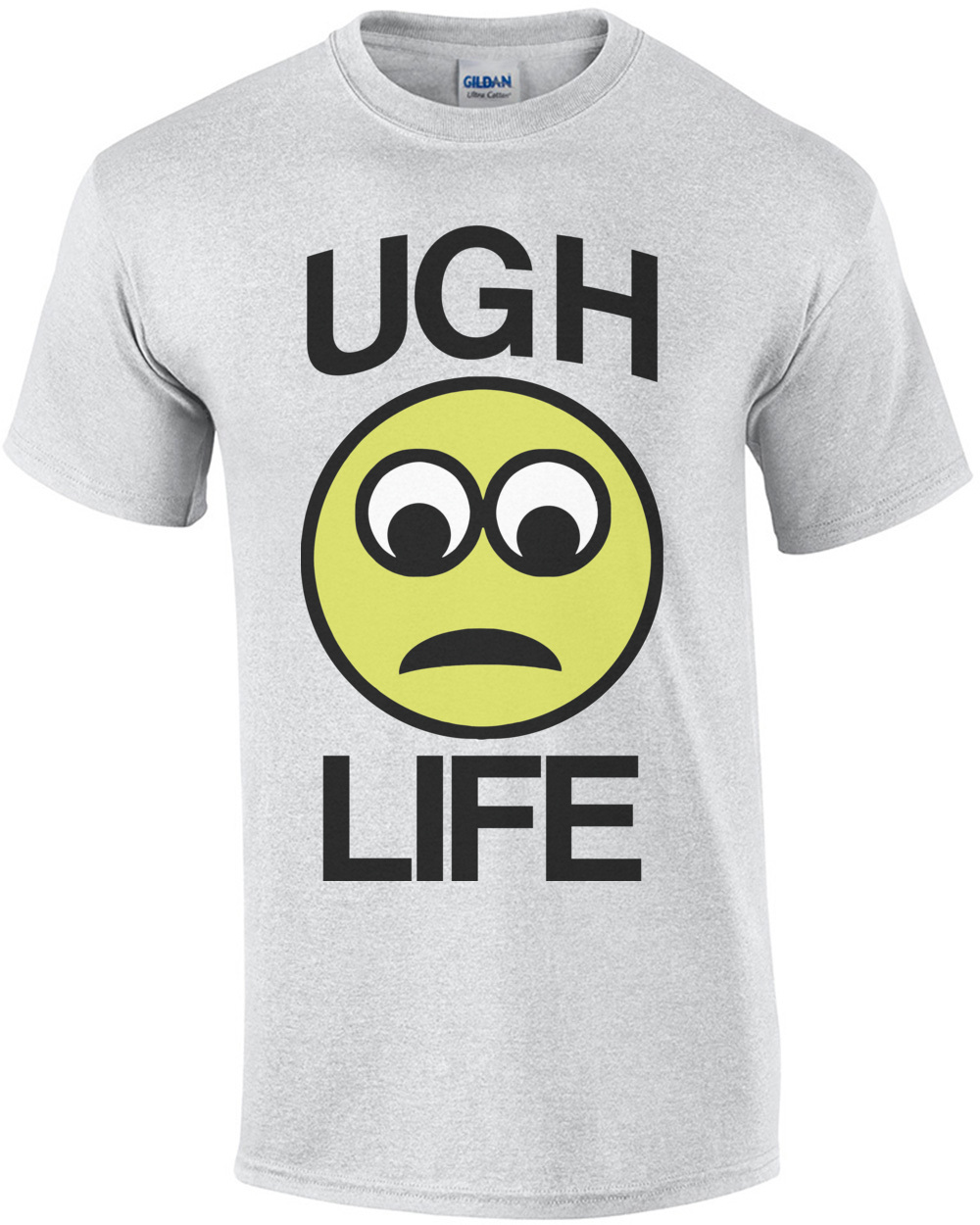 Ugh Life Face T-Shirt | eBay